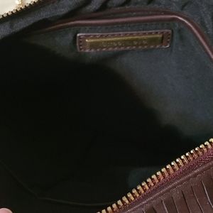 Street Level | Bags | Street Level Dark Maroon Fringe Crossbody Bag ...